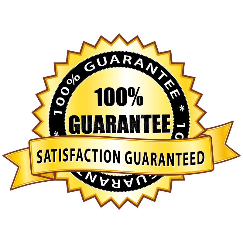 100 Percent Satisfaction Guarantee Stock Vector - Illustration of ...