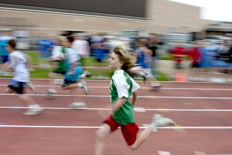The 100 meter dash stock photo. Image of blond, boys - 13191026