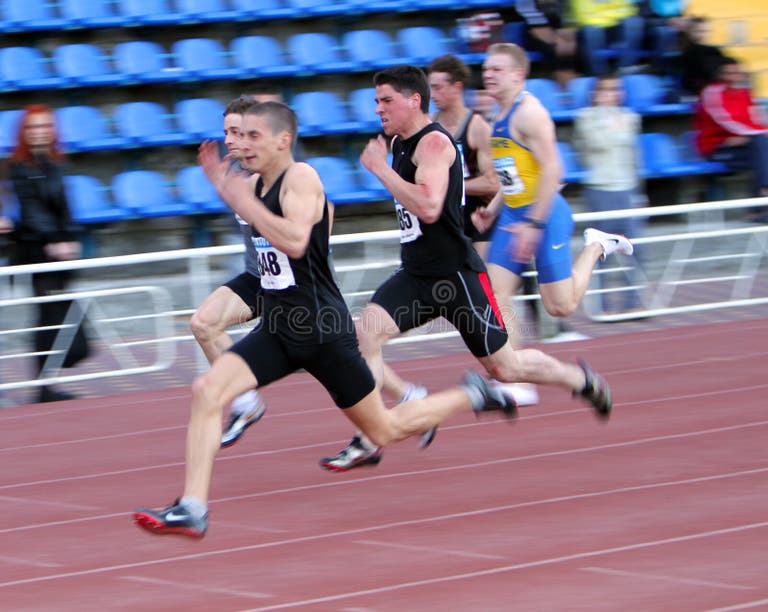 On the 100 meters race editorial stock photo. Image of boys - 24742278