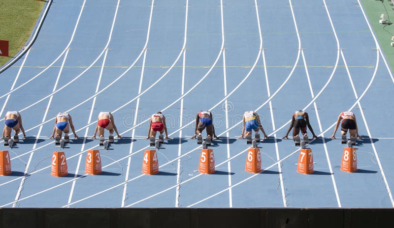 Athletics 100 meters editorial stock photo. Image of olympic - 15378298