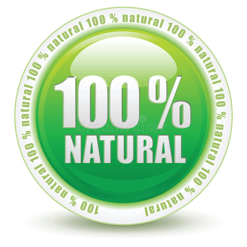 100 Natural Icon Made in Illustrator Cs4 Stock Vector - Illustration of ...