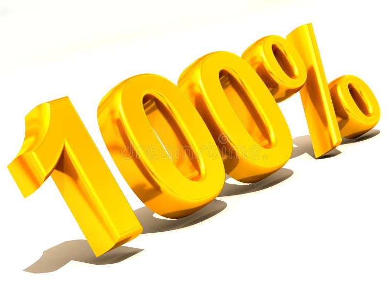 Röda 100 procent stock illustrationer. Illustration av procent - 88558033