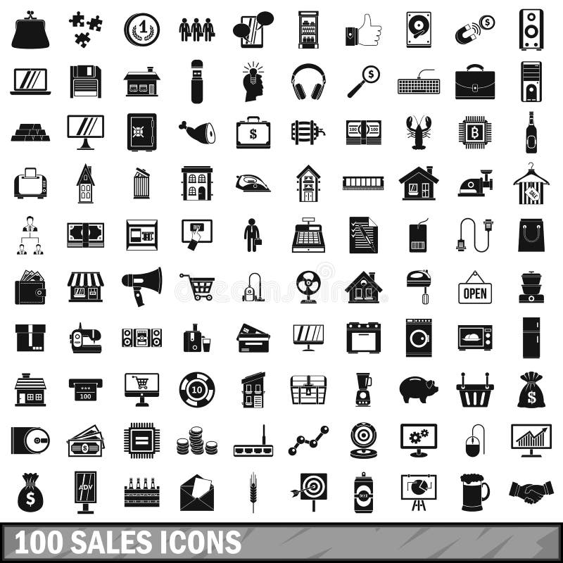 Black Icons Sales Stock Illustrations – 5,030 Black Icons Sales Stock ...