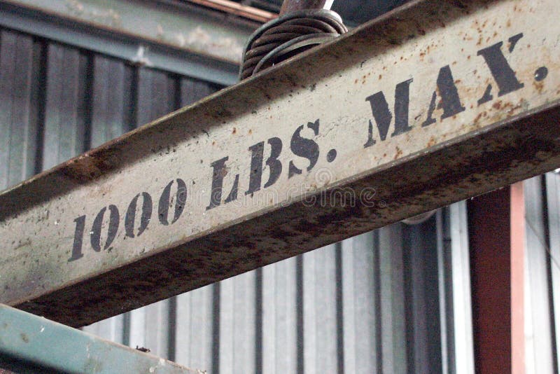 1000 lbs Max stock photo. Image of rusted, shipping, rust - 41768
