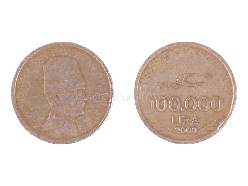 100000 Lire turche fotografia stock. Immagine di soldi - 29145716