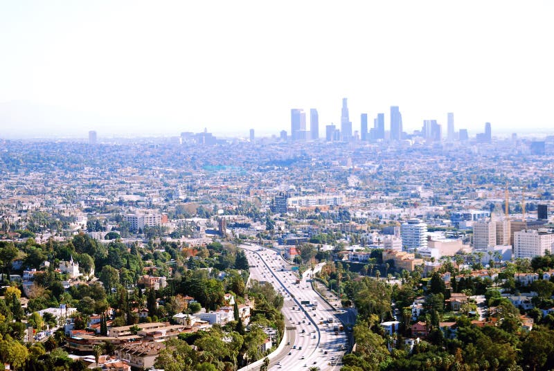 101 Freeway, Hollywood stock photo. Image of roads, infrastructure ...