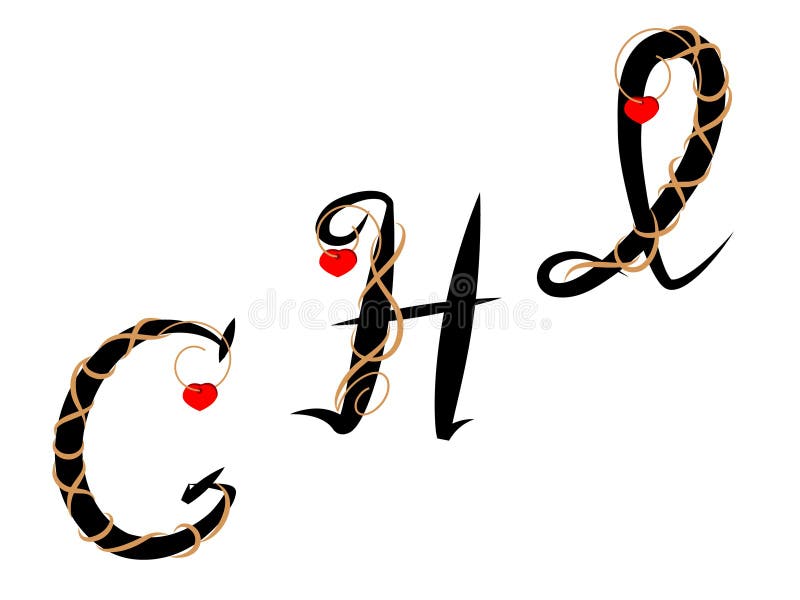 1031 Decorated alphabet stock vector. Illustration of order - 7422375