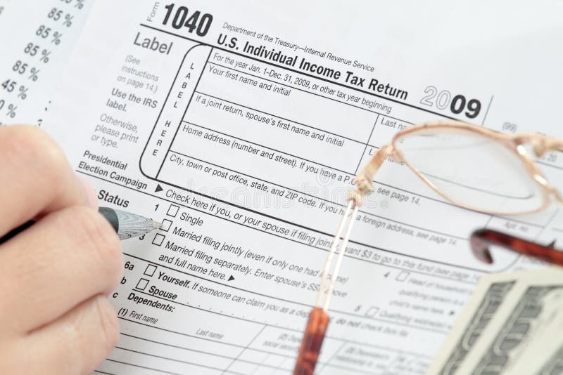 Taxes 1040 Tax Return Form editorial stock photo. Image of america ...