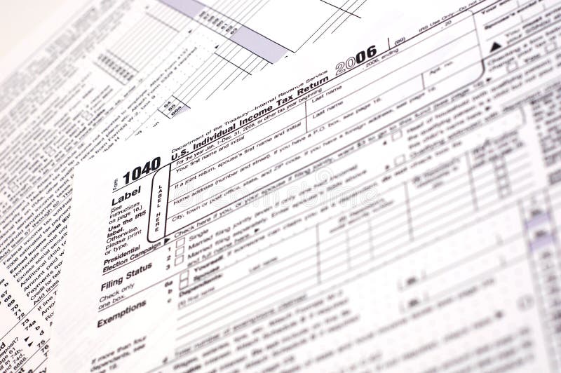 1040 Tax Form (USA) editorial photography. Image of finance - 2881732