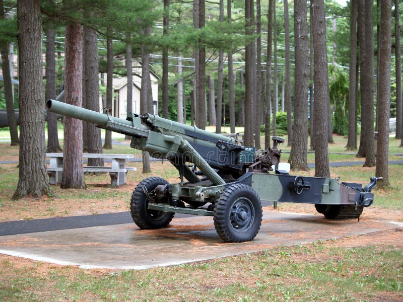 105 mm Howitzer Artillery stock image. Image of death, army - 911565