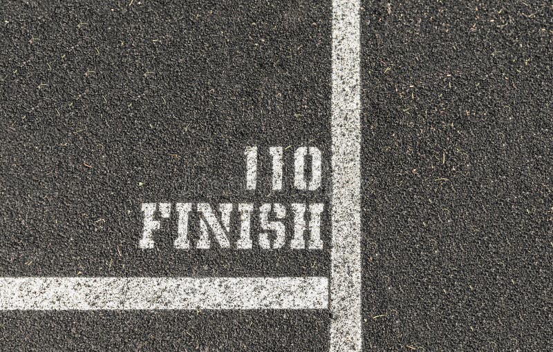 110 Meter Finish Line stock photo. Image of track, sport - 25477980
