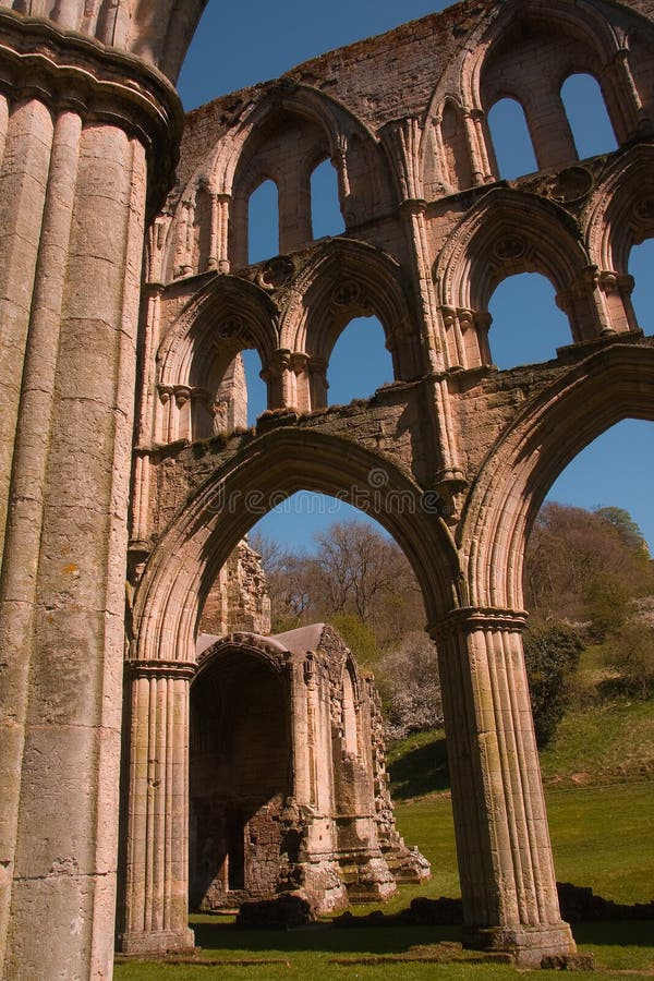 11th Century Religious Ruins in Rural Britain Stock Photo - Image of ...