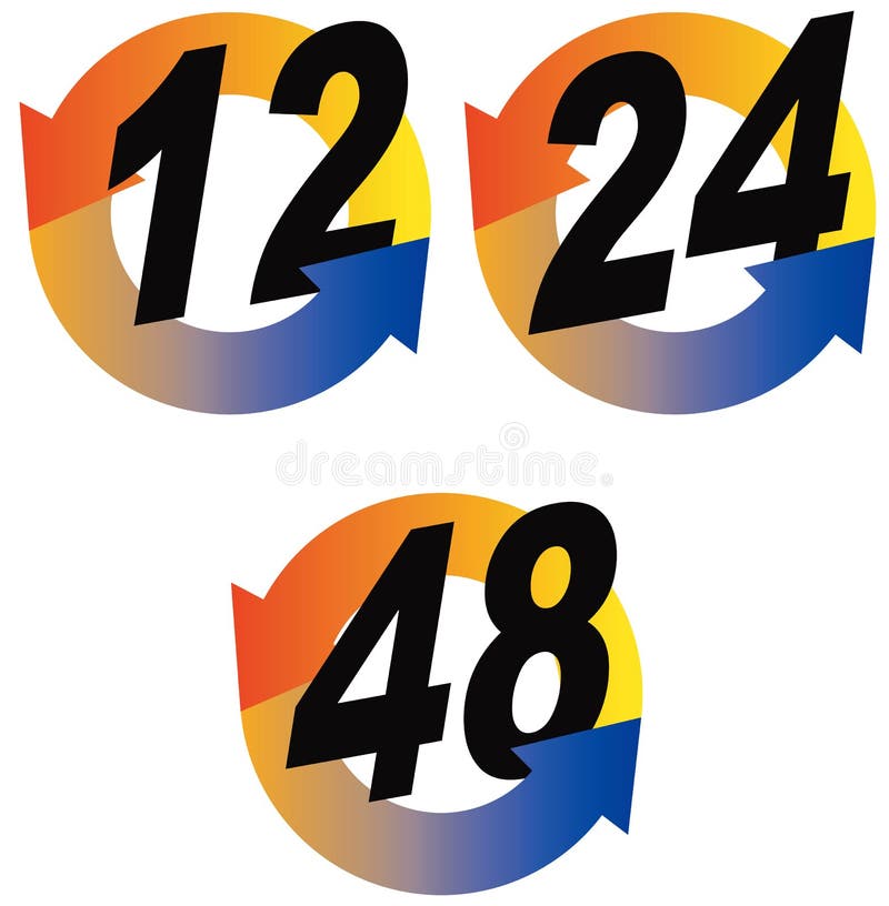 8 hour clock icon stock illustration. Illustration of clock - 7430830