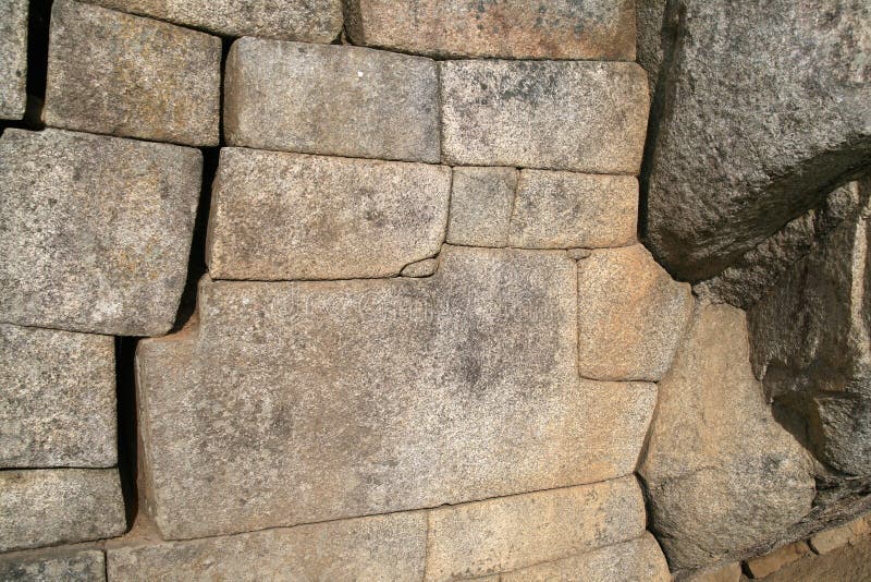 The 12-angled Stone in Ancient Inca, Peru Stock Image - Image of ...