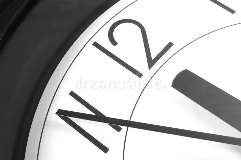 12 clock stock photo. Image of night, panic, black, finish - 6844158