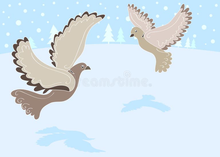 Two Turtle Doves Stock Illustrations – 155 Two Turtle Doves Stock ...