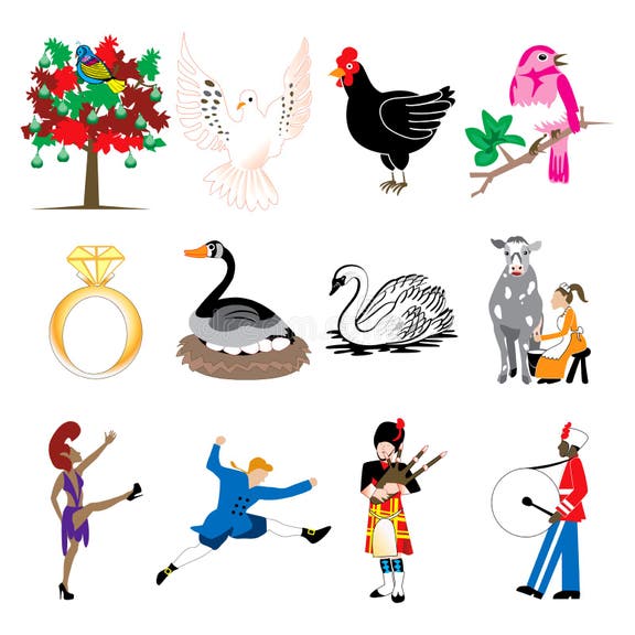 12 Days Christmas Stock Illustrations 462 12 Days Christmas Stock