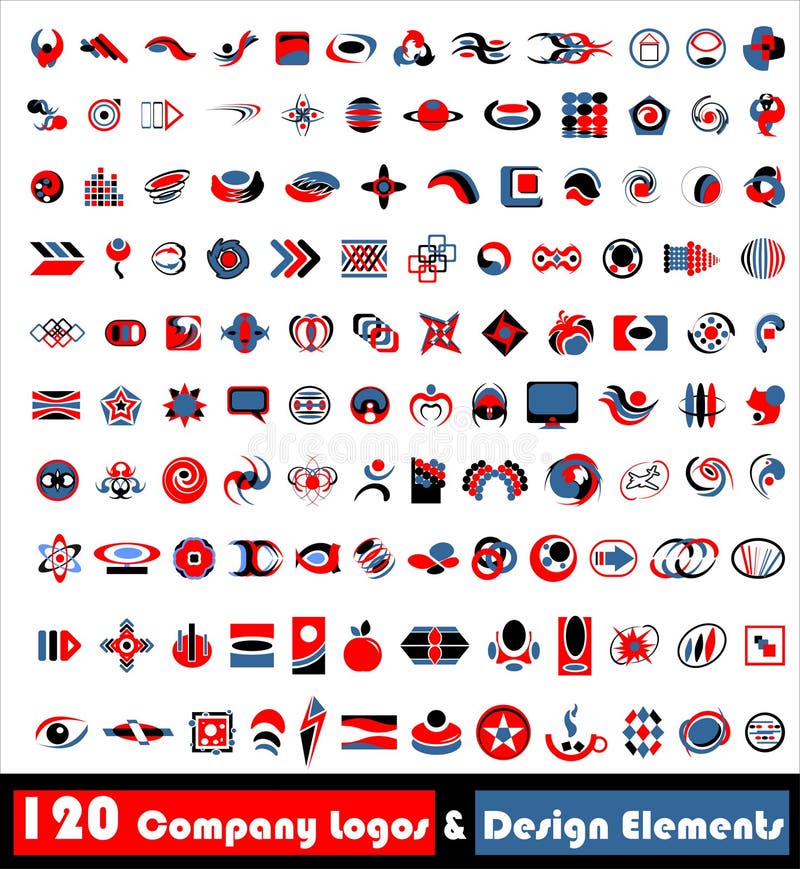 120 logos.cdr stock vector. Illustration of brand, graphic - 6420136