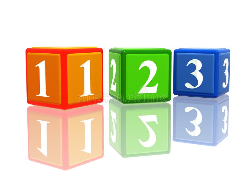123 color cubes stock illustration. Illustration of green - 20436114