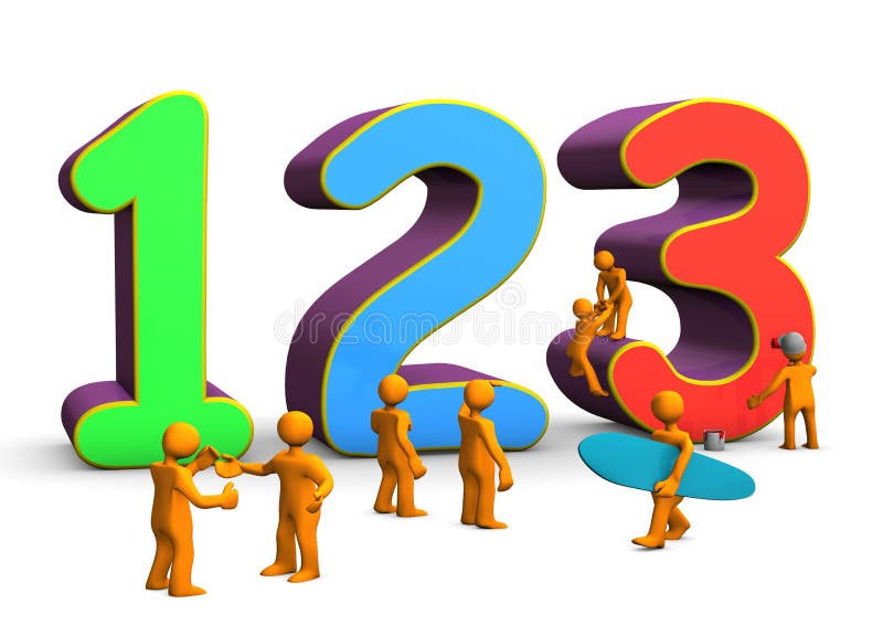 123 Math stock illustration. Illustration of toons, woman - 28971954