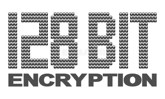 128 bit encryption stock illustration. Illustration of encrypt - 7669571