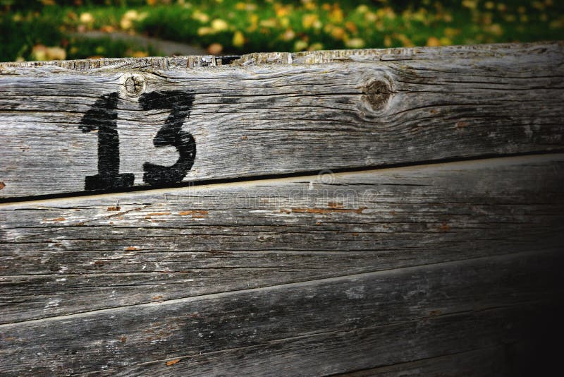 Lucky 13 stock image. Image of grunge, metal, sign, alphabet - 7839533