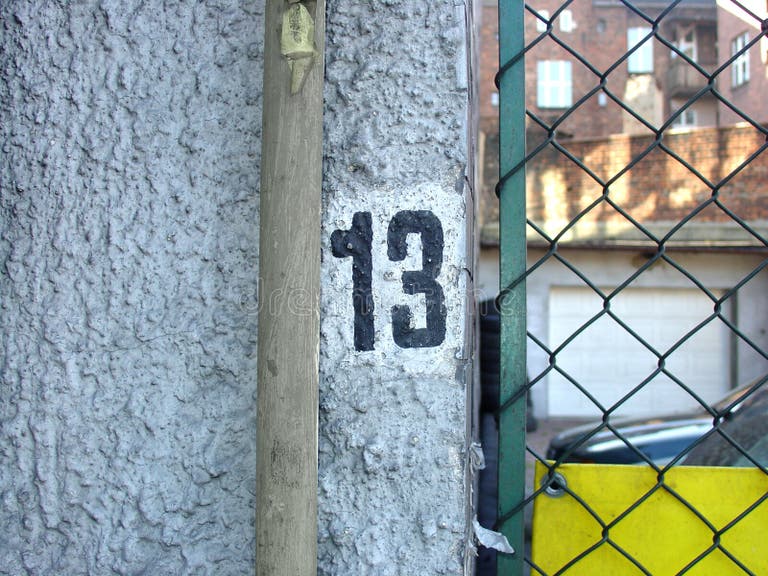 13 unlucky number stock image. Image of dust, fence, yard - 313231