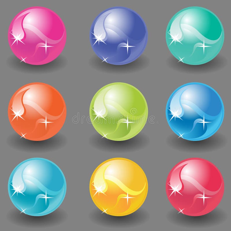 Balls on gray surface stock vector. Illustration of text - 171132416
