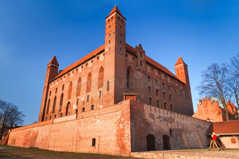 Teutonic Castle in Ostroda, Poland Stock Photo - Image of history ...