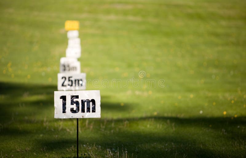 15 meters stock image. Image of signs, golf, practise - 2536811