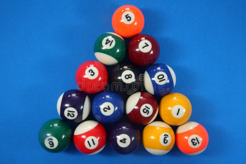 15 Spot and Stripes Pool Balls Stock Image - Image of colorful, play ...