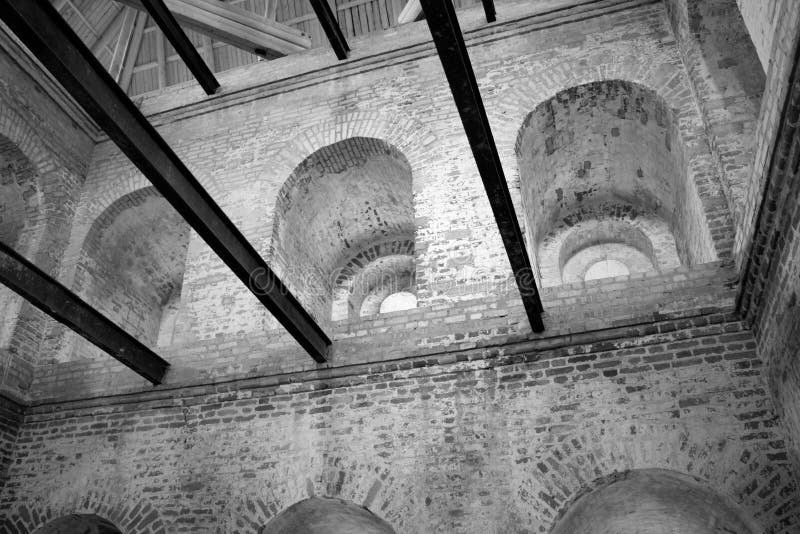 1500 S Gothic Fort Interior. Poland. Stock Image - Image of history ...