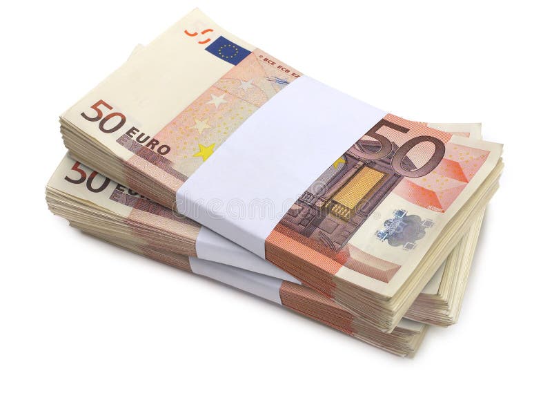 Stapel von 100 Euro stockbild. Bild von arbeit, märkte - 3464347
