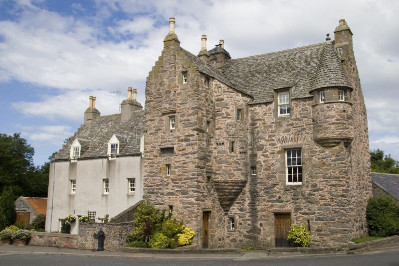 16th Century Scottish Tower House Stock Image - Image of stone, ancient ...
