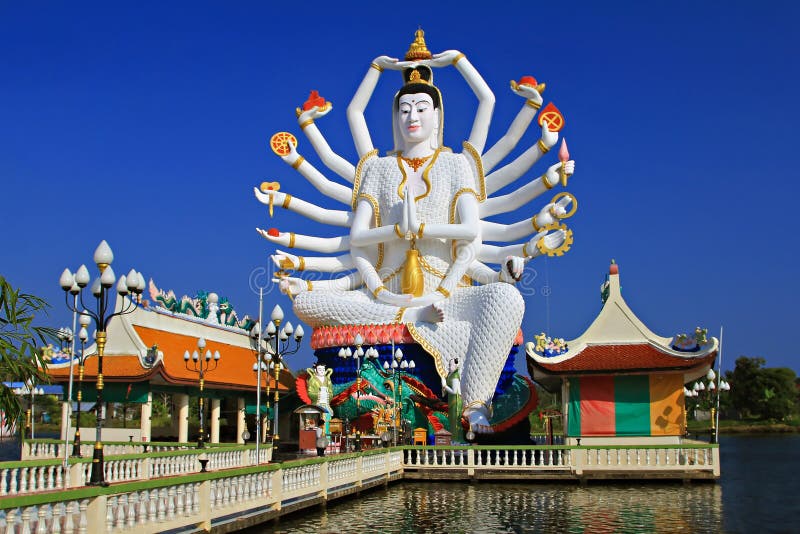 18 Hands Buddha Temple stock photo. Image of sculpture - 19264290