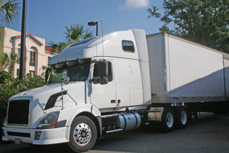 18 Wheeler stock photo. Image of trucking, truck, white - 889512