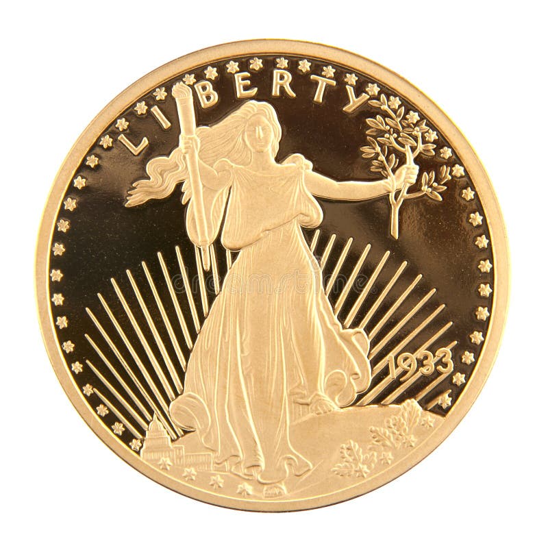 American Eagle $50 Gold Coin 1 Oz Fine Gold Stock Image - Image of ...