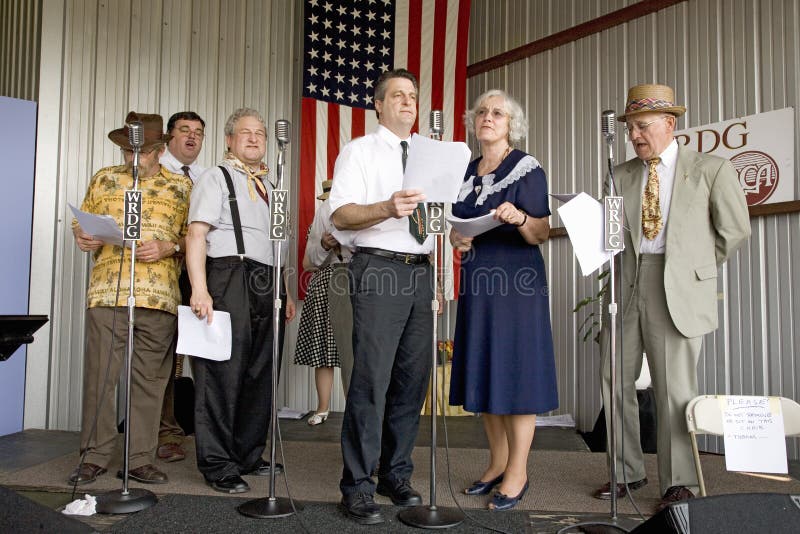 1940s radio theater actors editorial stock photo. Image of weekend ...