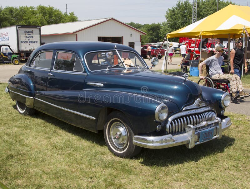 1947 Black Buick Eight Car Side View Editorial Photo - Image of auto ...