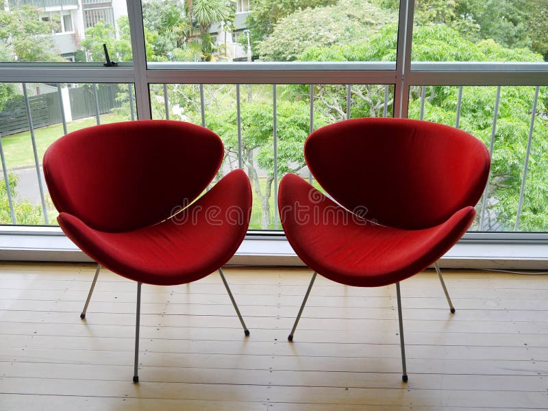 1950s: Modernist Red Chairs Stock Photo - Image of modern, furniture ...