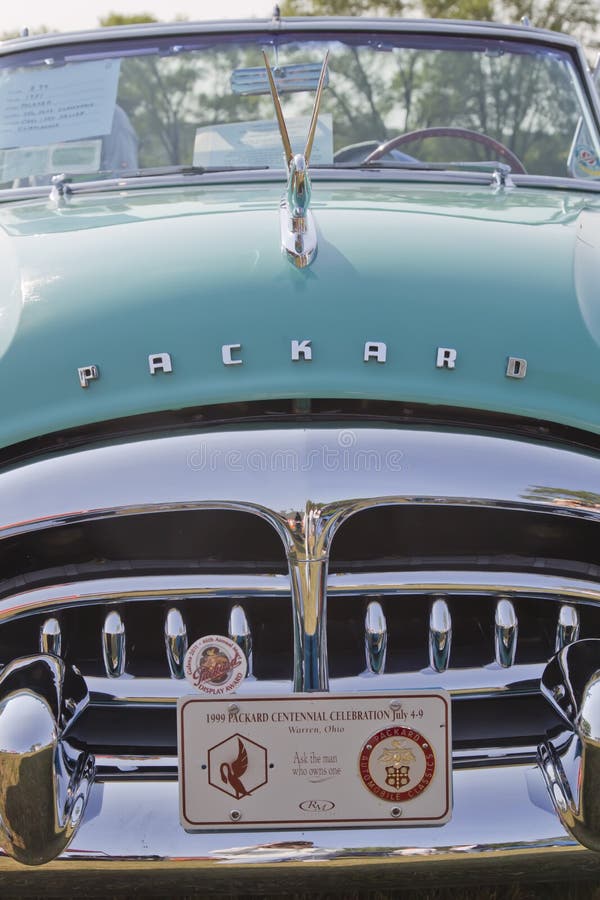 1951 Packard Convertible Grill Editorial Photo - Image of aqua ...