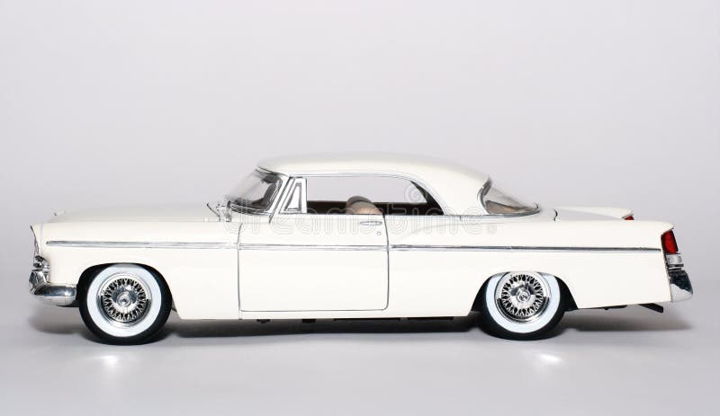 1956 Chrysler 300B Metal Scale Toy Car Sideview Stock Photo - Image of ...