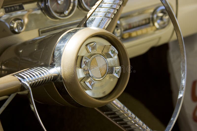 1958 Ford Edsel Steering Wheel Stock Photo - Image of antique, sedan ...