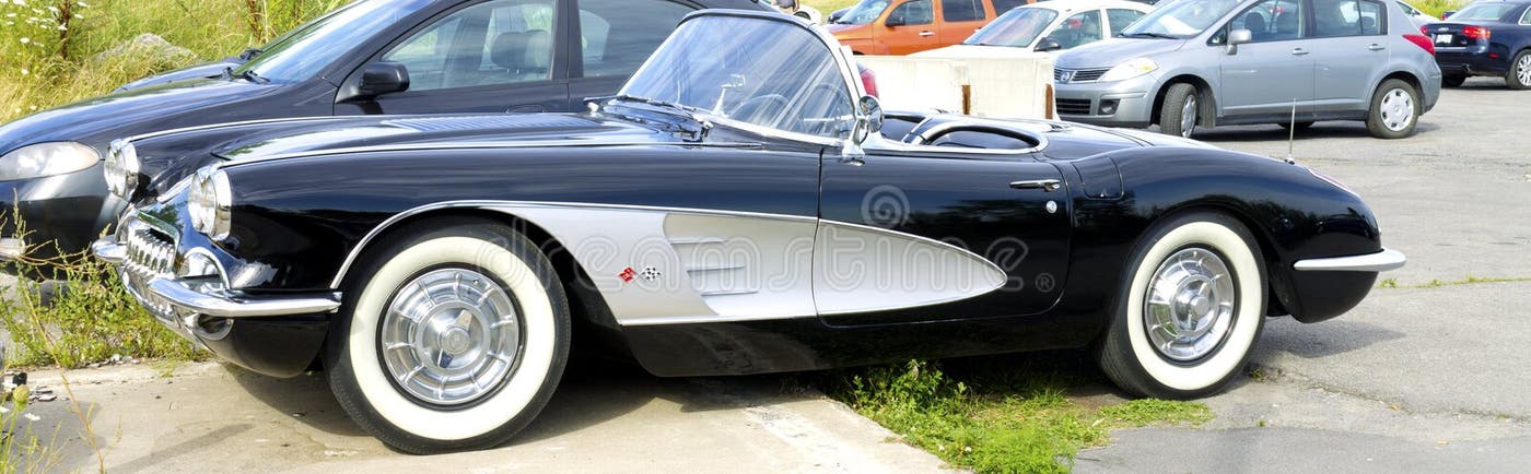 1959 Corvette Black White Clipart Stock Photos - Free & Royalty-Free ...