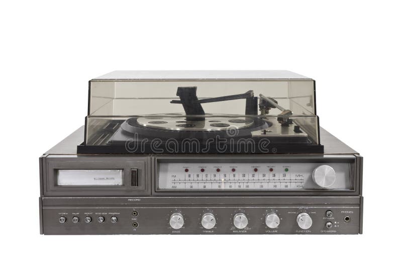 1970 S Vintage Stereo Eight Track Turn Table Stock Photo - Image of ...