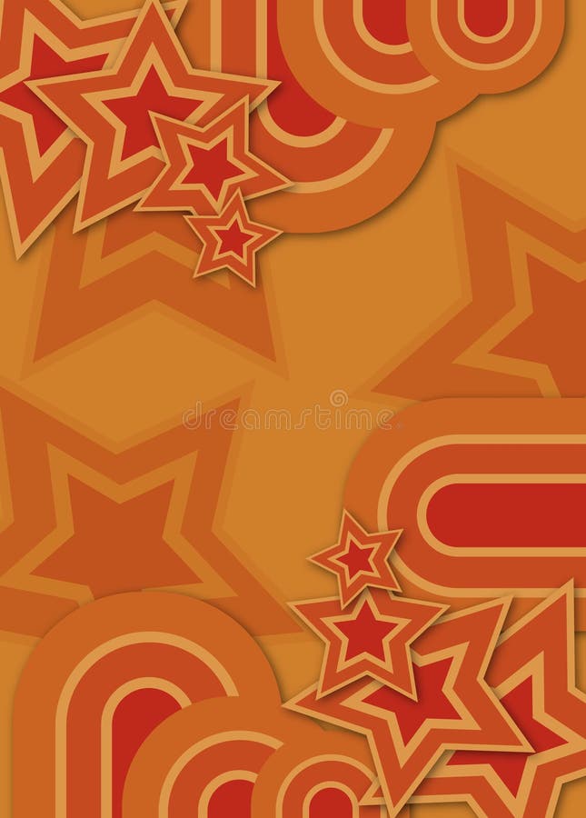 1970s Retro Star Pattern stock vector. Illustration of retro - 2228903