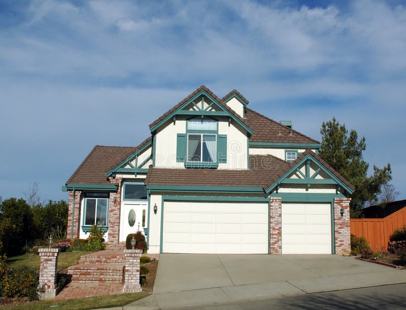 1990 S Home in Northern California Stock Image - Image of light ...