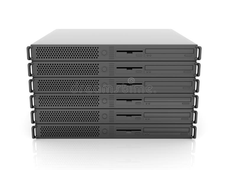 19inch Server Stack stock illustration. Illustration of cluster - 9708199