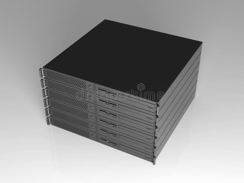 19inch Server Stack stock illustration. Illustration of server - 9708216
