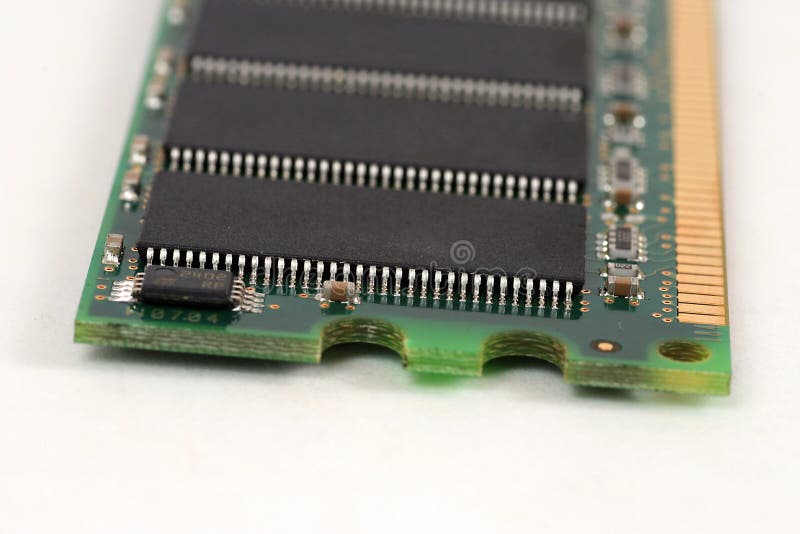 1GB DDR SDRAM Close-up stock image. Image of integrated - 2410099